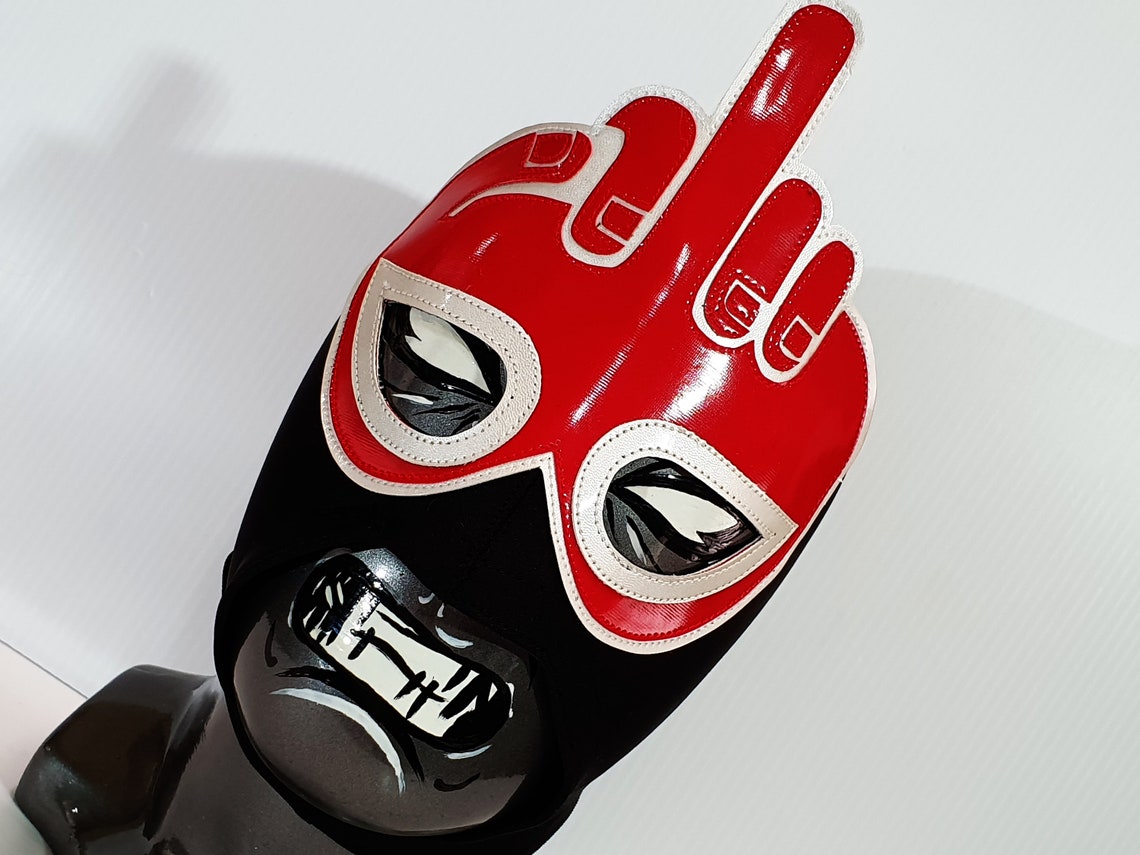 MIDDLE FINGER Wrestling the Bird Mask Luchador Costume - Etsy