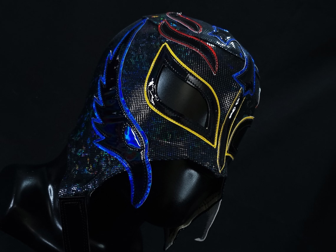 NEON KING Wrestling Mask Luchador Costume Wrestler Lucha Libre - Etsy