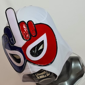 Usa MIDDLE FINGER Wrestling the Bird Mask Luchador Costume Wrestler ...
