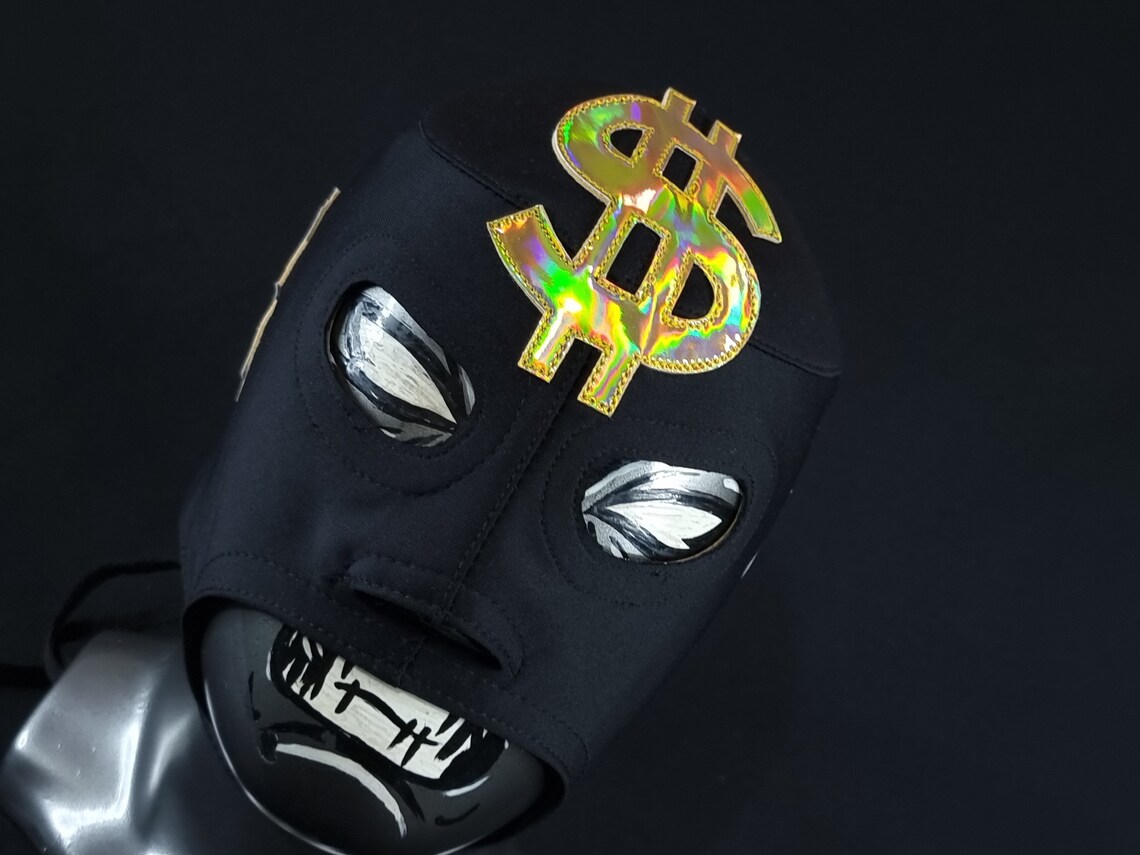 Money DOLLAR Mask Wrestling Mask Luchador Costume Wrestler - Etsy