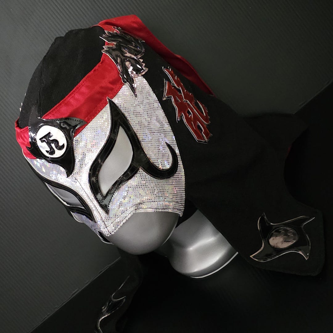 Hand Made Ninja Mask Wrestling Mask Luchador Costume Wrestler Lucha ...