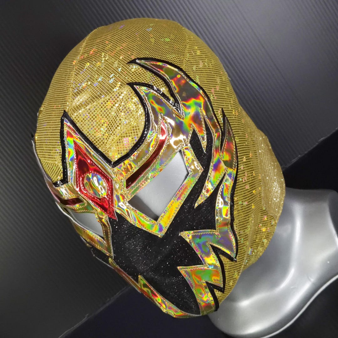 Hand Made NINJA MASK Wrestling Mask Luchador Costume Wrestler Lucha ...