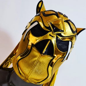 Hand Made KING TIGER MASK Wrestling Mask Luchador Costume Wrestler ...