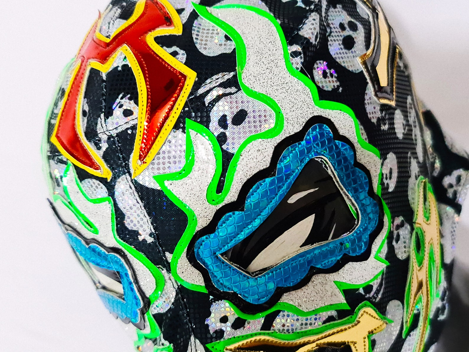 MUERTE MASK Wrestling Mask Luchador Costume Wrestler Lucha - Etsy