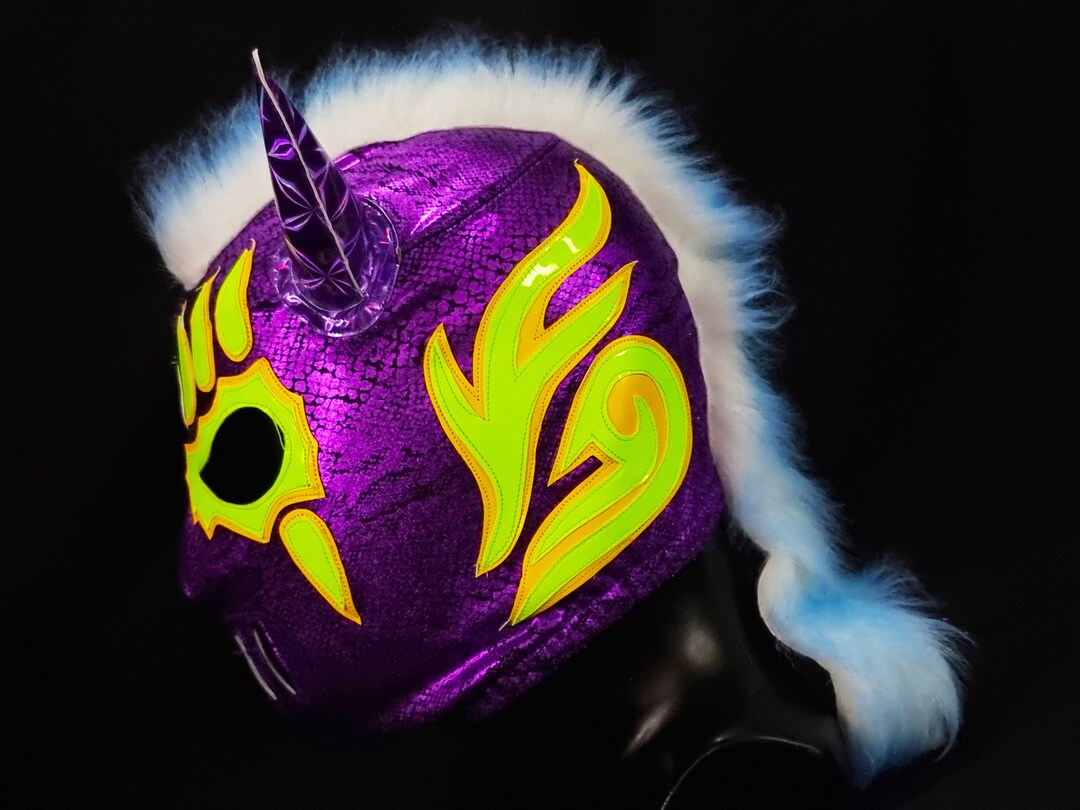 DEMON MASK Wrestling Mask Luchador Costume Wrestler Lucha Libre Mexican ...