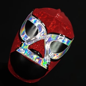 Hand Made RED DEMON MASK Wrestling Mask Luchador Costume Wrestler Lucha ...