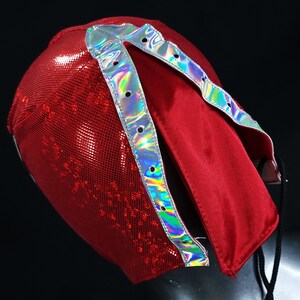 RED DEMON MASK Style Wrestling Mask Luchador Costume Wrestler Lucha ...