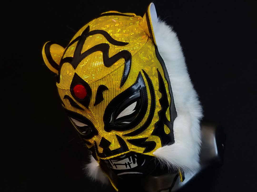 TIGER MASK Wrestling Mask Luchador Costume Wrestler Lucha Libre Mexican ...