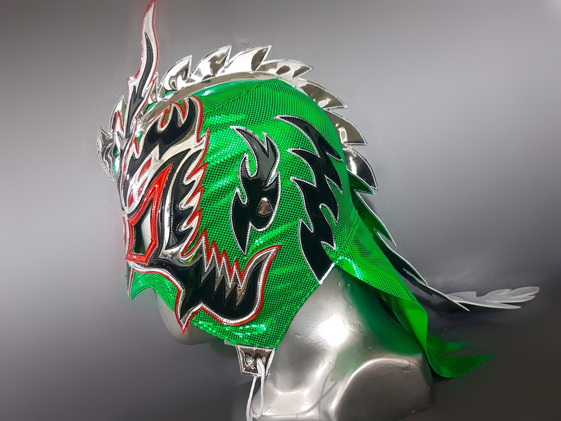 Ultimo Dragon Wrestling Mask Luchador Costume Wrestler Lucha - Etsy