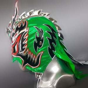 Ultimo Dragon Wrestling Mask Luchador Costume Wrestler Lucha Libre ...