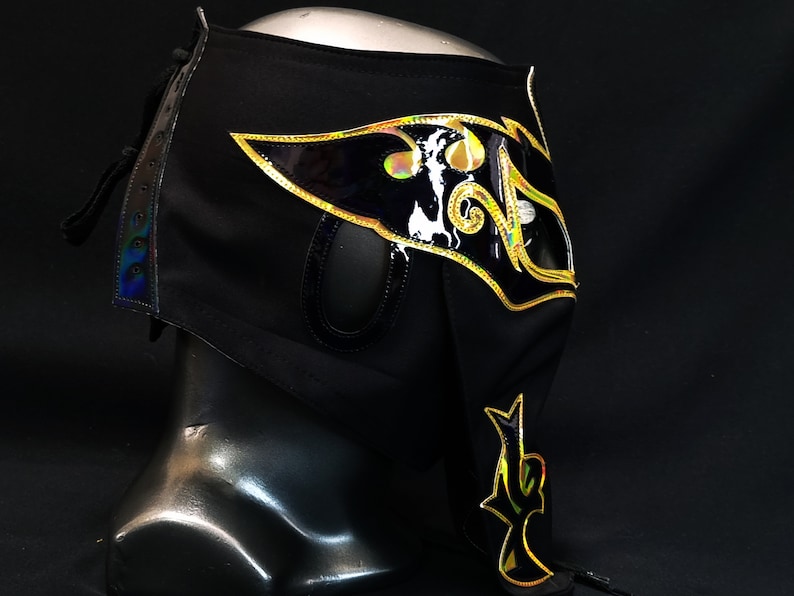 Hand Made BANDIT Wrestling Mask Luchador Costume Wrestler Lucha Libre ...