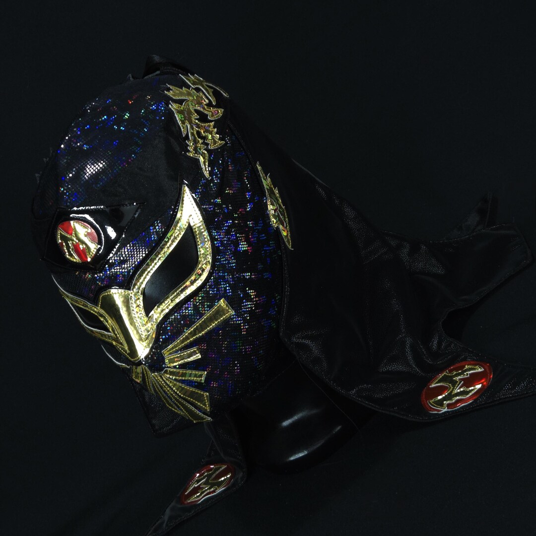 Hand Made NINJA MASK Wrestling Mask Luchador Costume Wrestler Lucha ...
