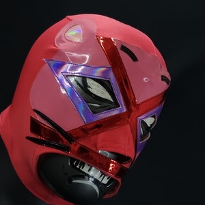 Hand Made PINK Mask Wrestling Mask Luchador Costume Wrestler Lucha ...