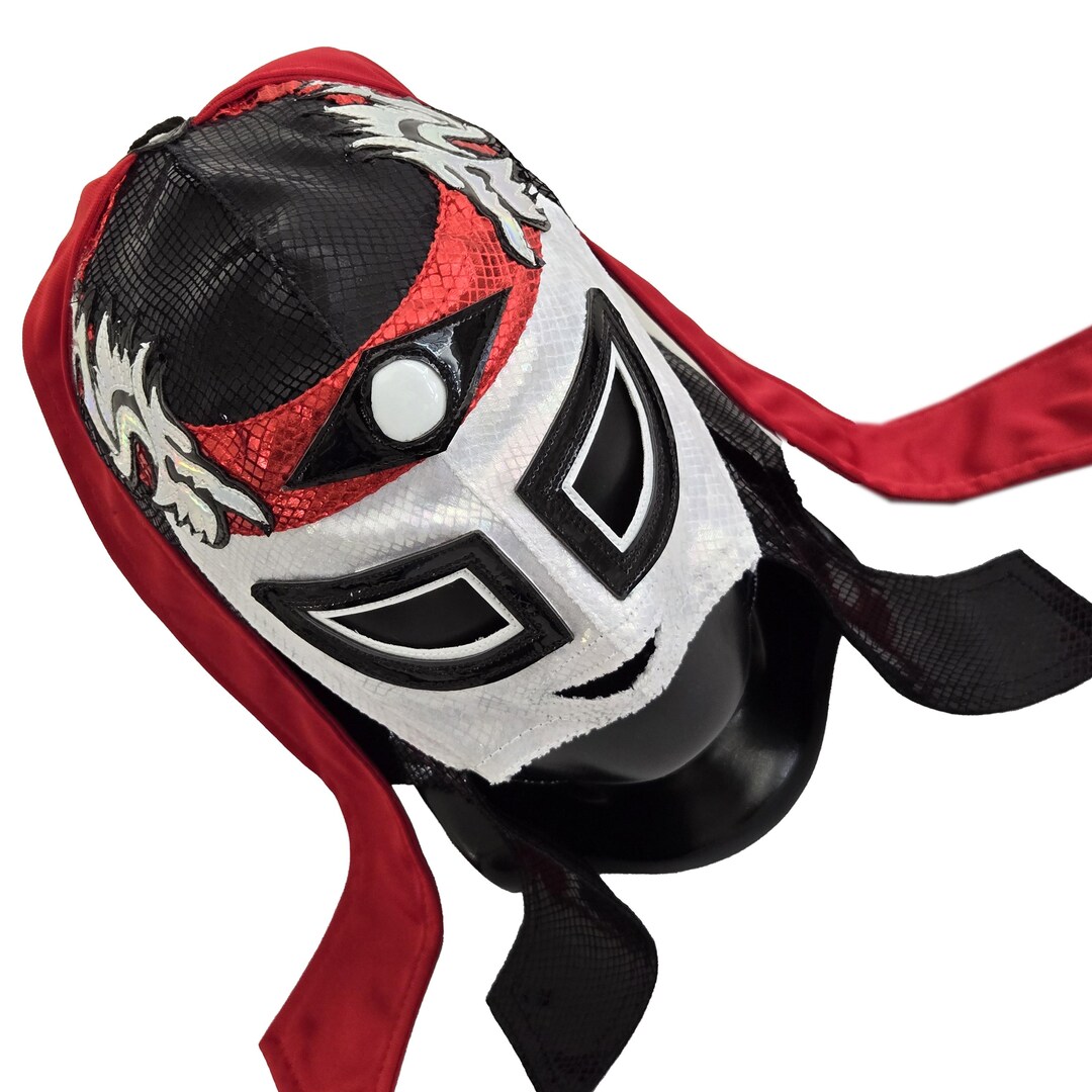Hand Made NINJA MASK Wrestling Mask Luchador Costume Wrestler Lucha ...
