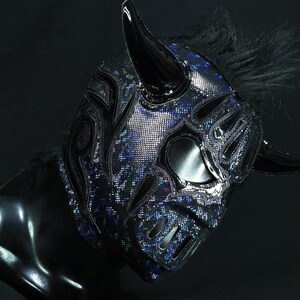 Hand Made DEVIL MASK Wrestling Mask Luchador Costume Wrestler Lucha ...