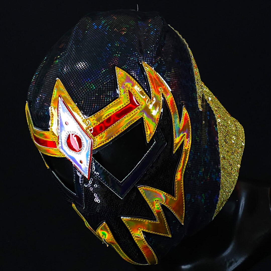 NINJA MASK Wrestling Mask Luchador Costume Wrestler Lucha Libre Mexican ...