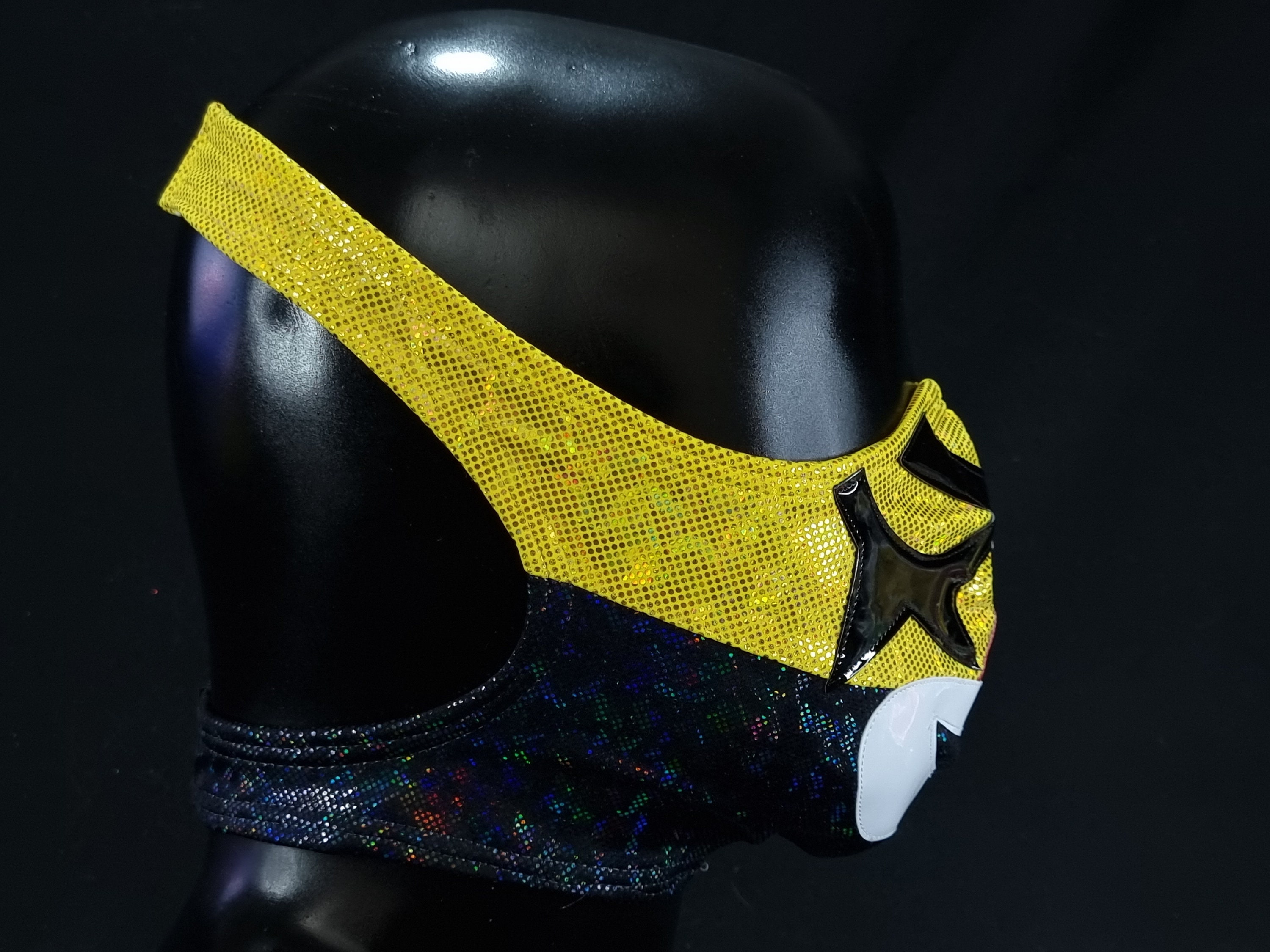 Hand Made HALF WRESTLING MASK Wrestling Mask Luchador Costume Wrestler ...