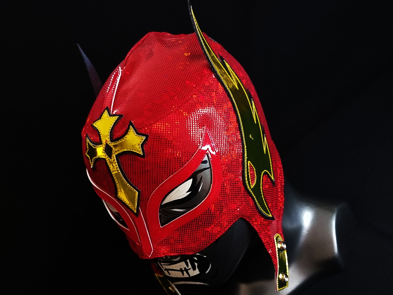 RED LIGHTNING Wrestling Mask Luchador Costume Wrestler Lucha - Etsy