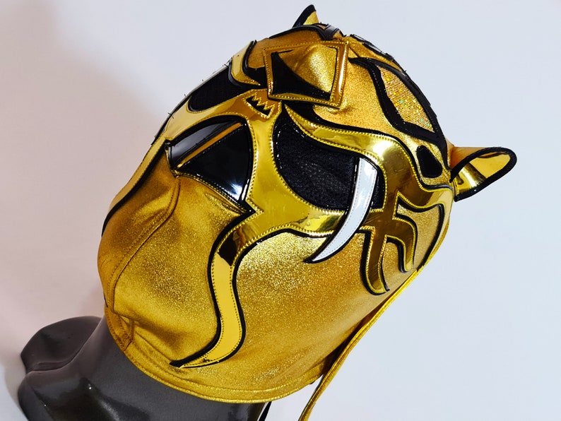 Hand Made KING TIGER MASK Wrestling Mask Luchador Costume Wrestler ...