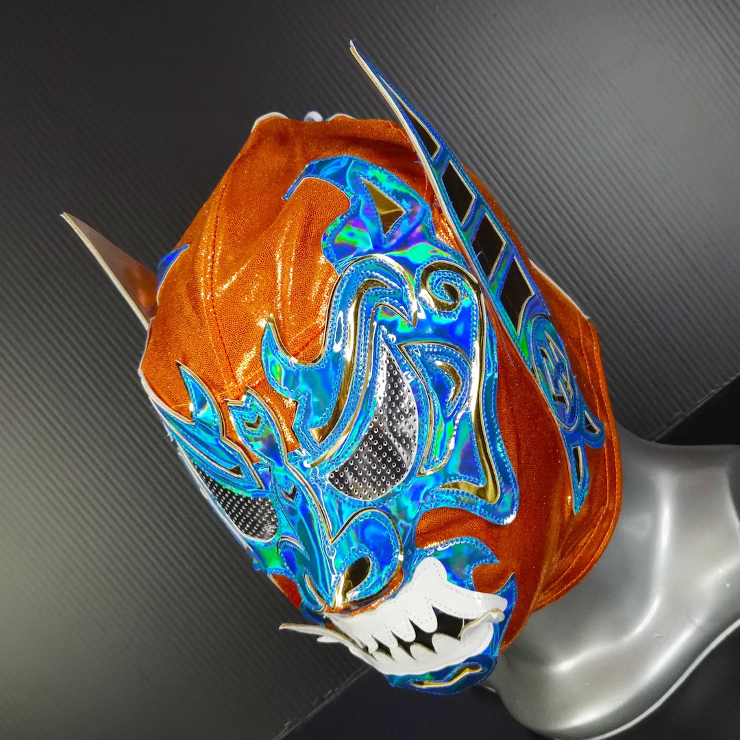 Hand Made JAPAN DEMON MASK Wrestling Mask Luchador Costume Wrestler ...