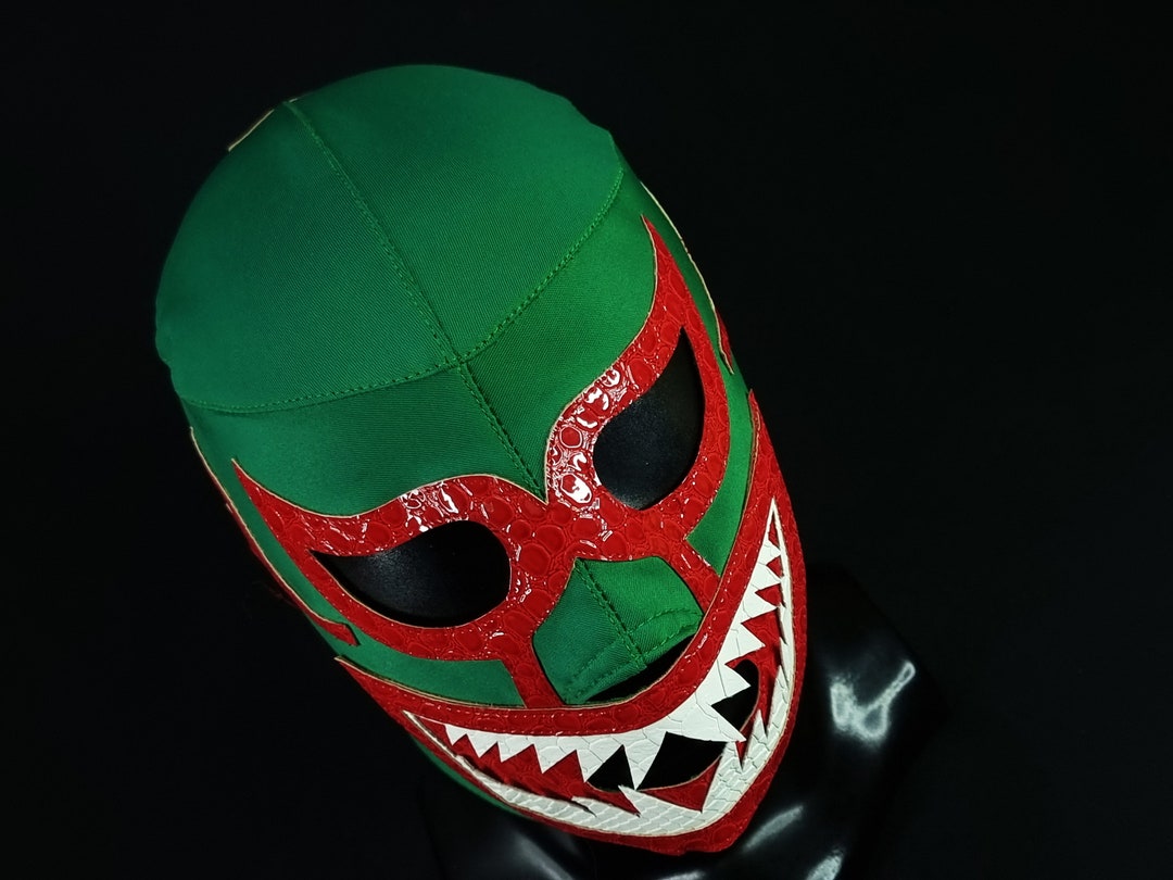 SHARK MASK Wrestling Mask Luchador Costume Wrestler Lucha Libre Mexican ...