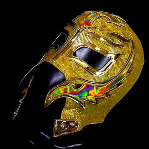 GOLD Mask Wrestling Mask Luchador Costume Wrestler Lucha Libre Mexican ...