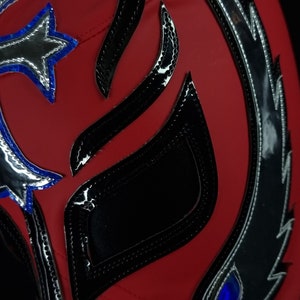 Hand Made RED MASK Wrestling Mask Luchador Costume Wrestler Lucha Libre ...