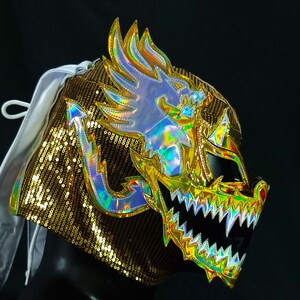 DRAGON MASK Wrestling Mask Luchador Costume Wrestler Lucha - Etsy