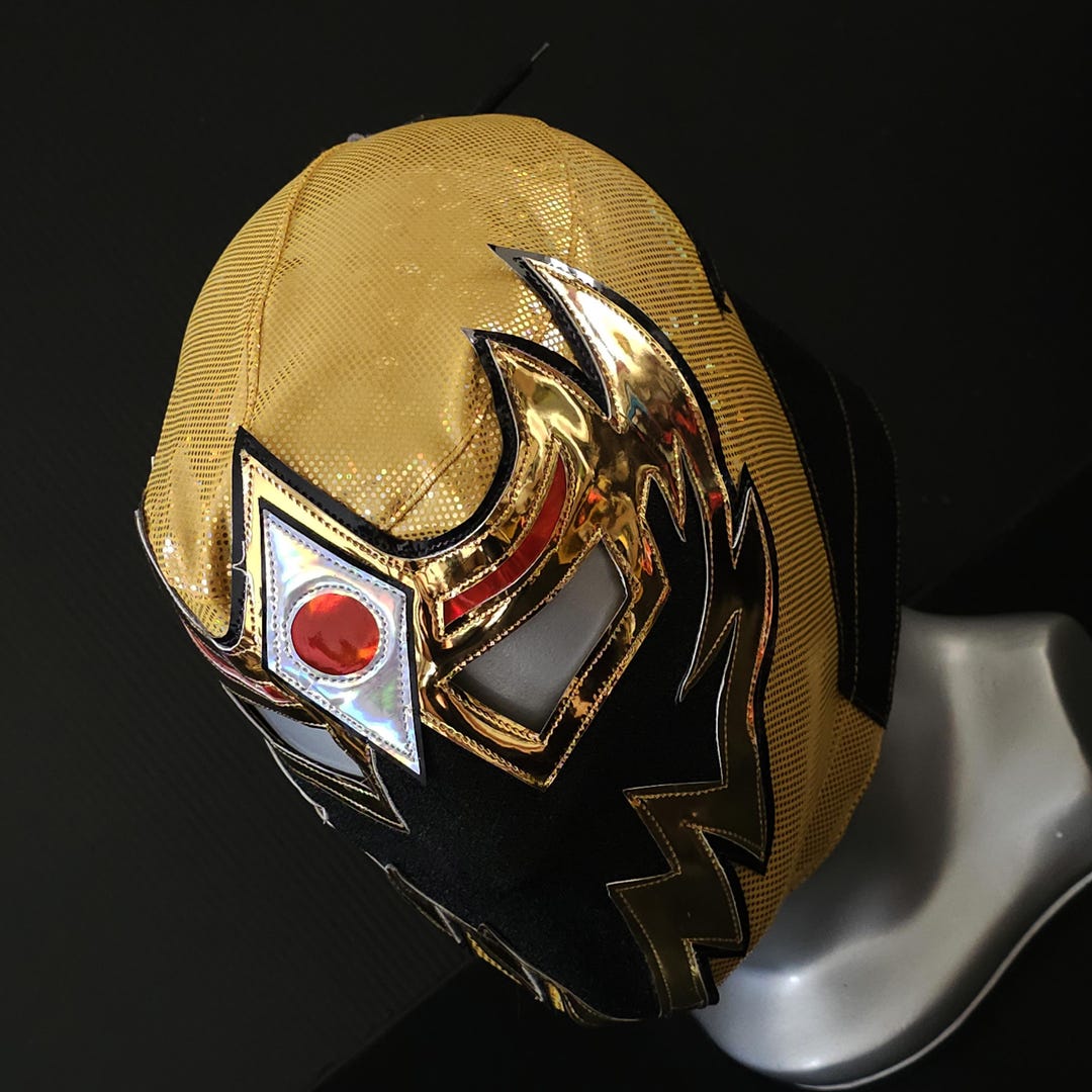 Hand Made Ninja MASK Wrestling Mask Luchador Costume Wrestler Lucha ...