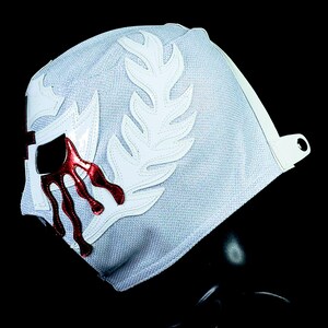 Hand Made BLOOD Mask Wrestling Mask Luchador Costume Wrestler Lucha ...