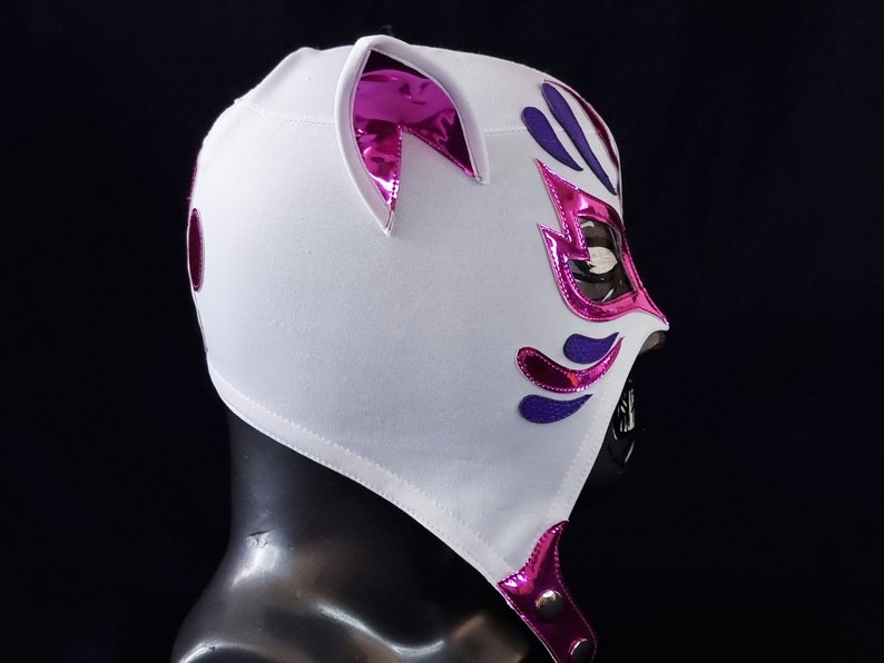 Hand Made CAT Mask Wrestling Mask Luchador Costume Wrestler Lucha Libre ...