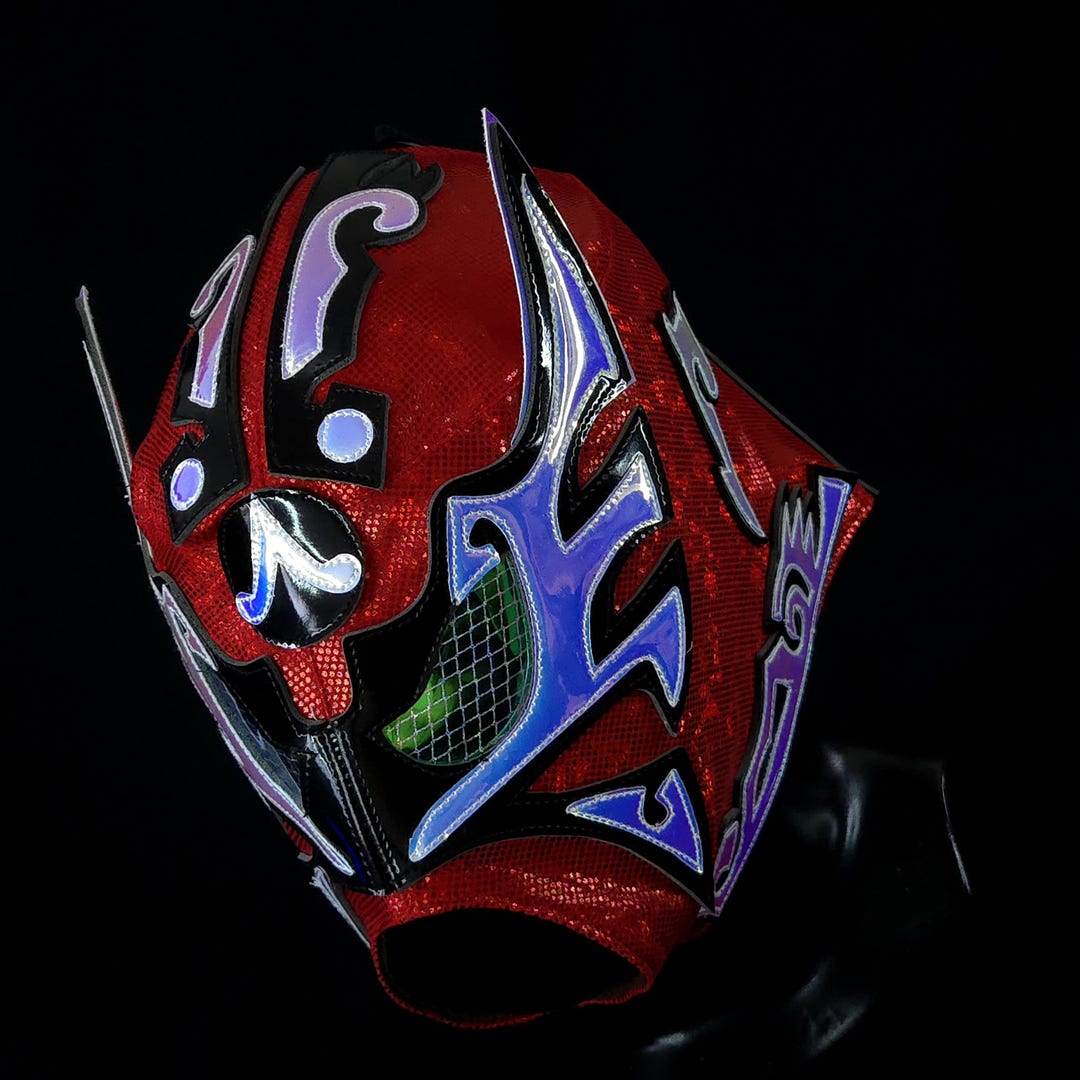 Hand Made WARRIOR Wrestling Mask Luchador Costume Wrestler Lucha Libre ...