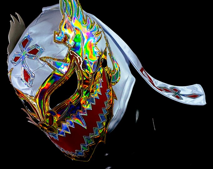 Hand Made DRAGON MASK Wrestling Mask Luchador Costume Wrestler Lucha ...