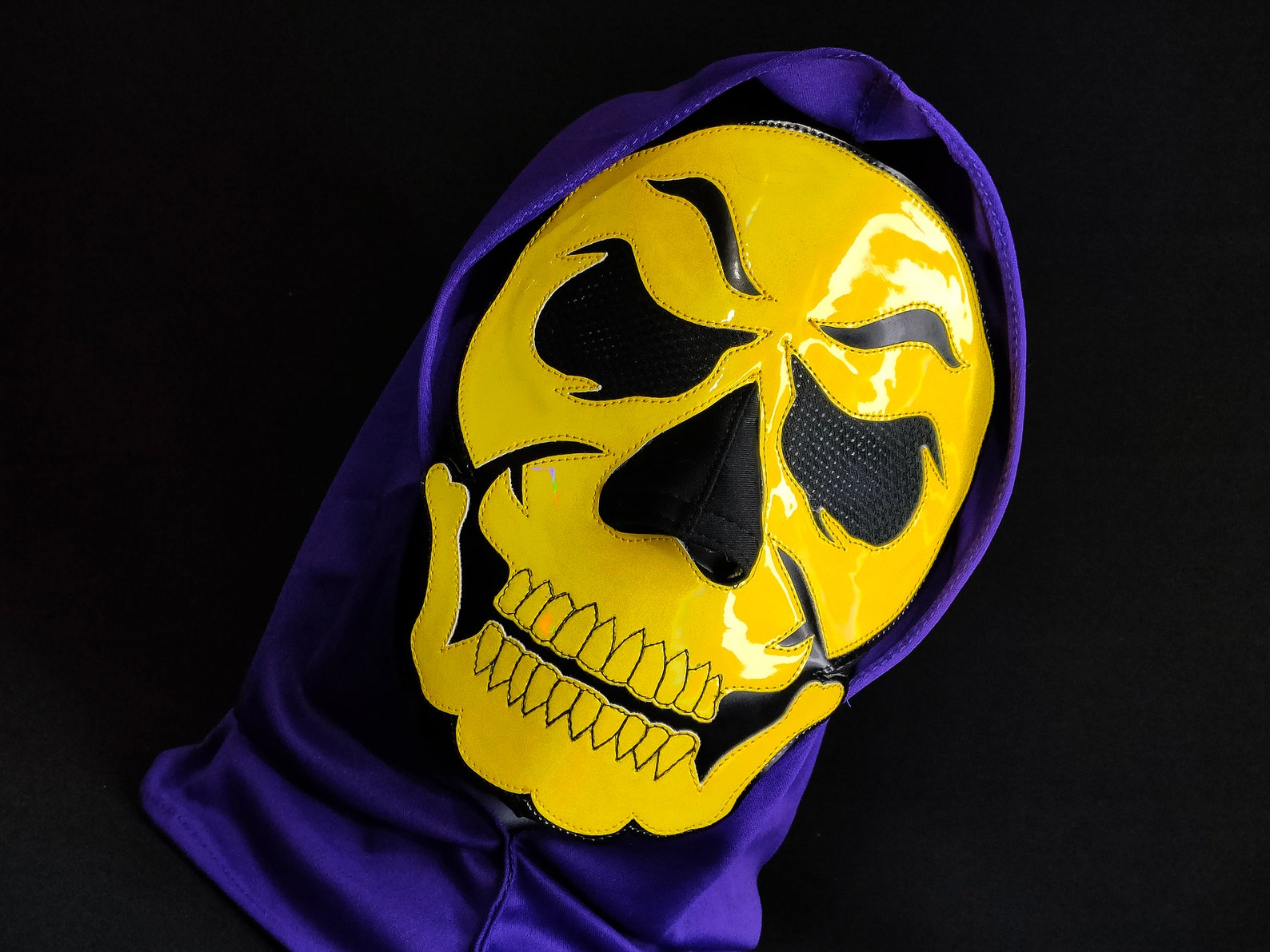 Hand Made SKELETOR Wrestling Mask Luchador Costume Wrestler Lucha Libre ...
