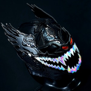 DRAGON MASK Wrestling Mask Luchador Costume Wrestler Lucha Libre ...