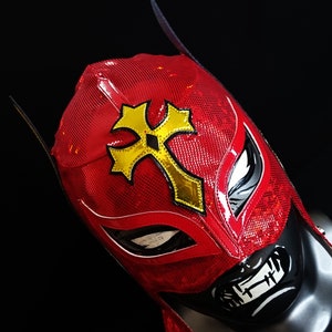 RED LIGHTNING Wrestling Mask Luchador Costume Wrestler Lucha Libre ...