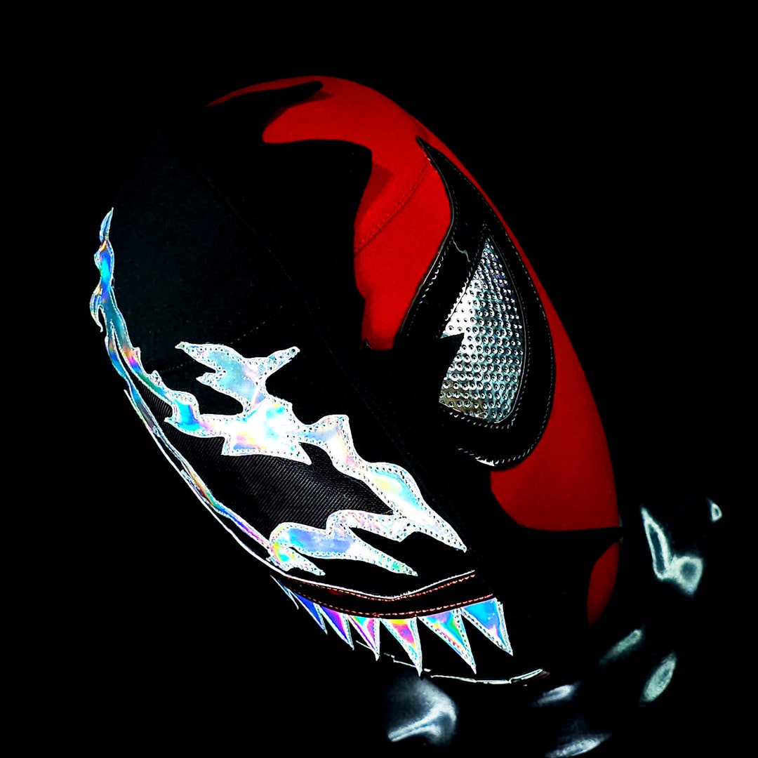 SYMBIOTE MASK Wrestling Mask Luchador Costume Wrestler Lucha Libre ...