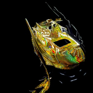 DRAGON MASK Wrestling Mask Luchador Costume Wrestler Lucha Libre ...