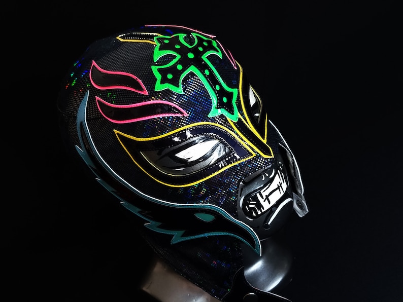 NEON Wrestling Mask Luchador Costume Wrestler Lucha Libre - Etsy