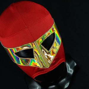 Hand Made SANGRE CHICANA MASK Wrestling Mask Luchador Costume Wrestler ...