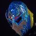 Hand Made NINJA MASK Wrestling Mask Luchador Costume Wrestler Lucha ...