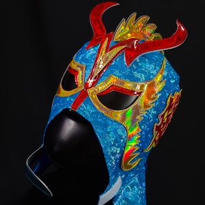 Hand Made DRAGON Wrestling Mask Luchador Costume Wrestler Lucha Libre ...