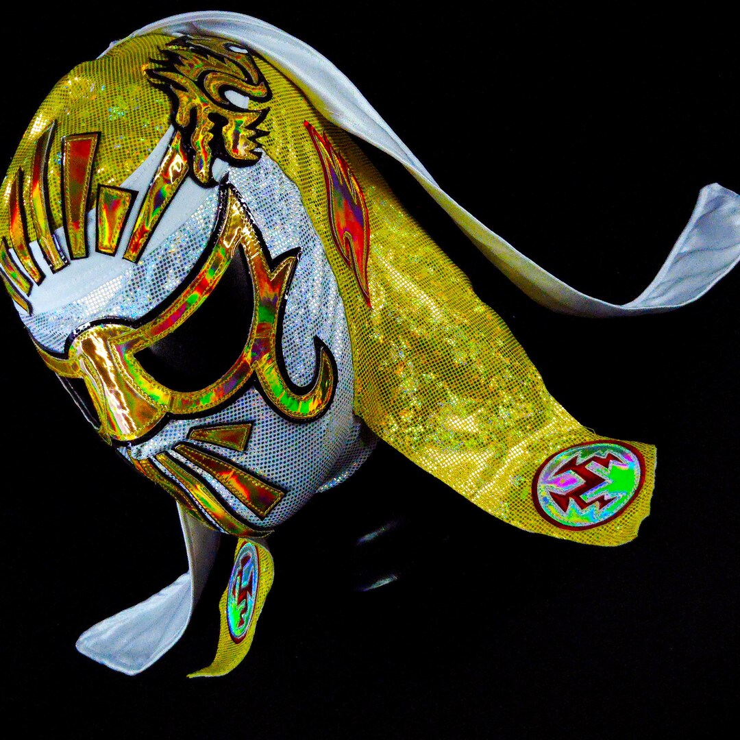 Hand Made Ninja MASK Wrestling Mask Luchador Costume Wrestler Lucha ...