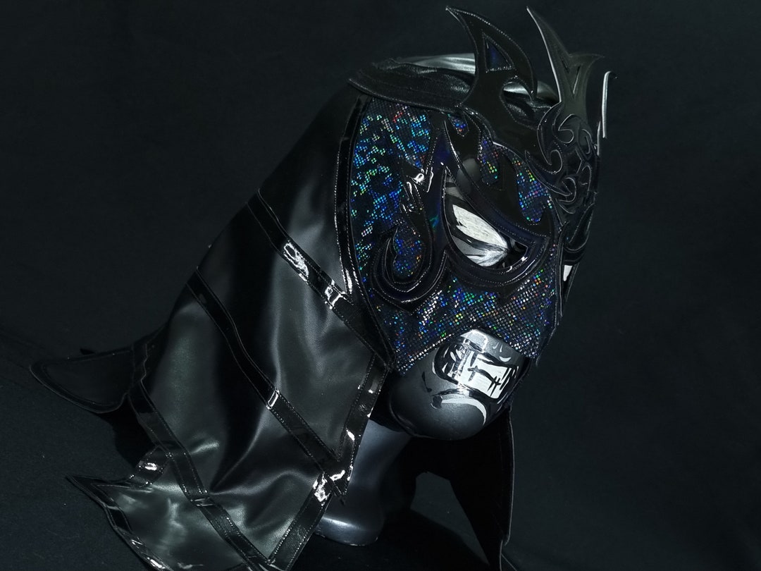 Hand Made SAMURAY DARK Wrestling Mask Luchador Costume Wrestler Lucha Libre Mexican Mask Maske ...