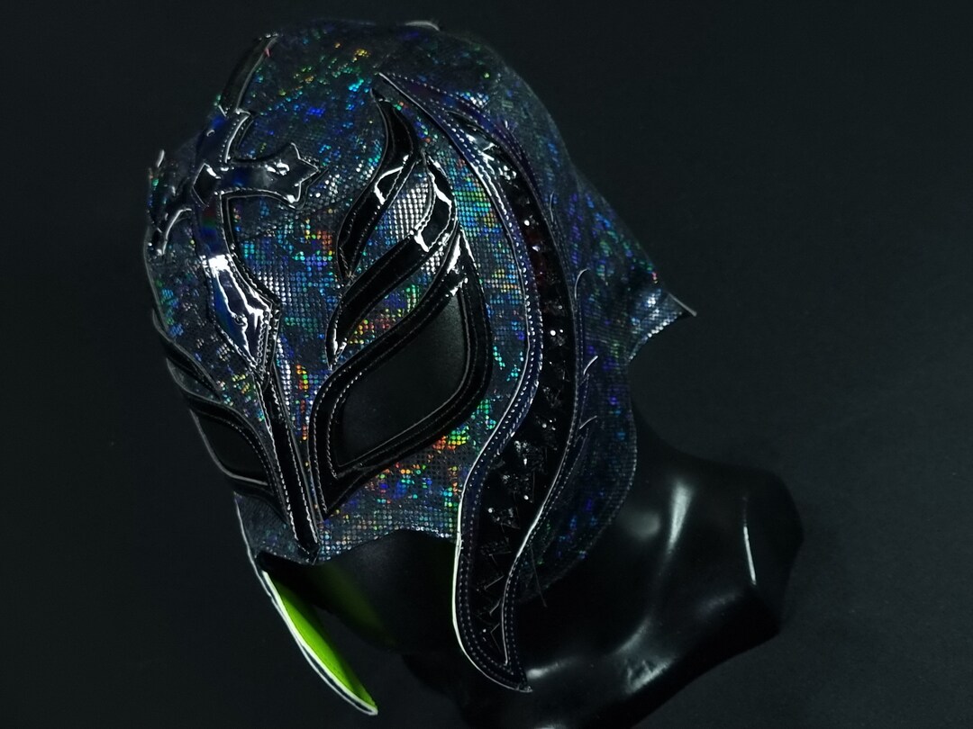 BLACK Mask Wrestling Mask Luchador Costume Wrestler Lucha - Etsy
