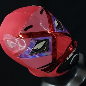 Hand Made PINK Mask Wrestling Mask Luchador Costume Wrestler Lucha ...