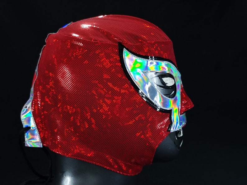 RED DEMON MASK Style Wrestling Mask Luchador Costume Wrestler - Etsy