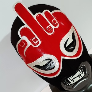 MIDDLE FINGER Wrestling the Bird Mask Luchador Costume Wrestler Lucha ...