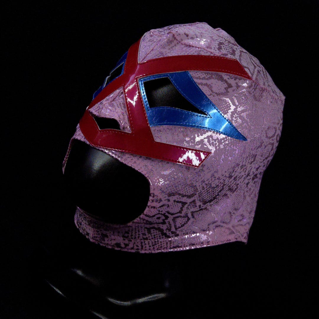 Villain Wrestling Mask Luchador Costume Wrestler Lucha Libre Mexican ...