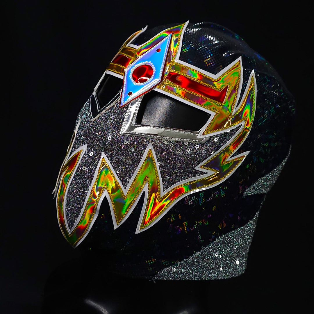 Hand Made NINJA MASK Wrestling Mask Luchador Costume Wrestler Lucha ...